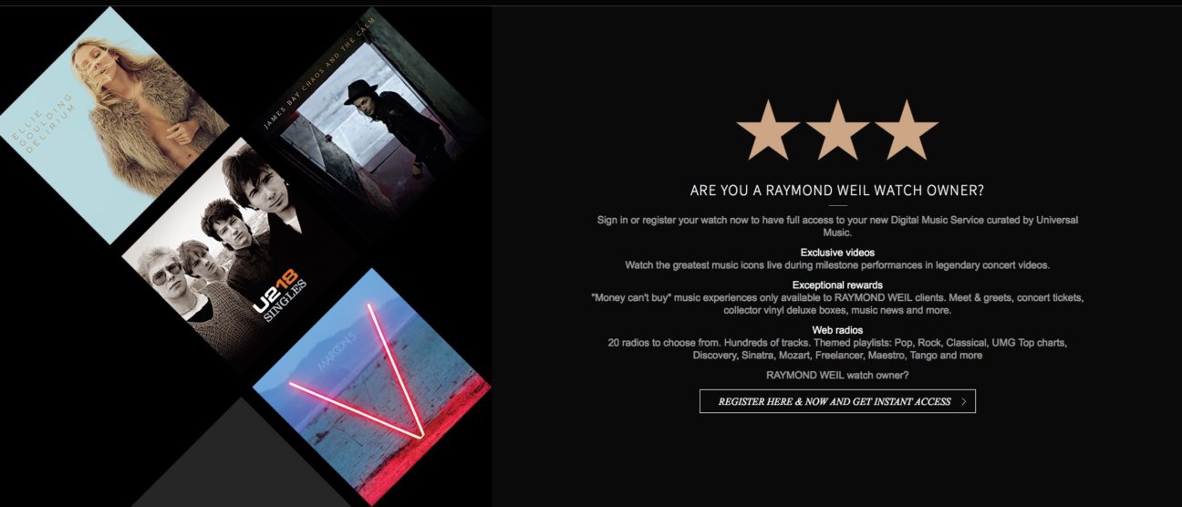 Universal launches free music streaming service with watchmaker - Music ...