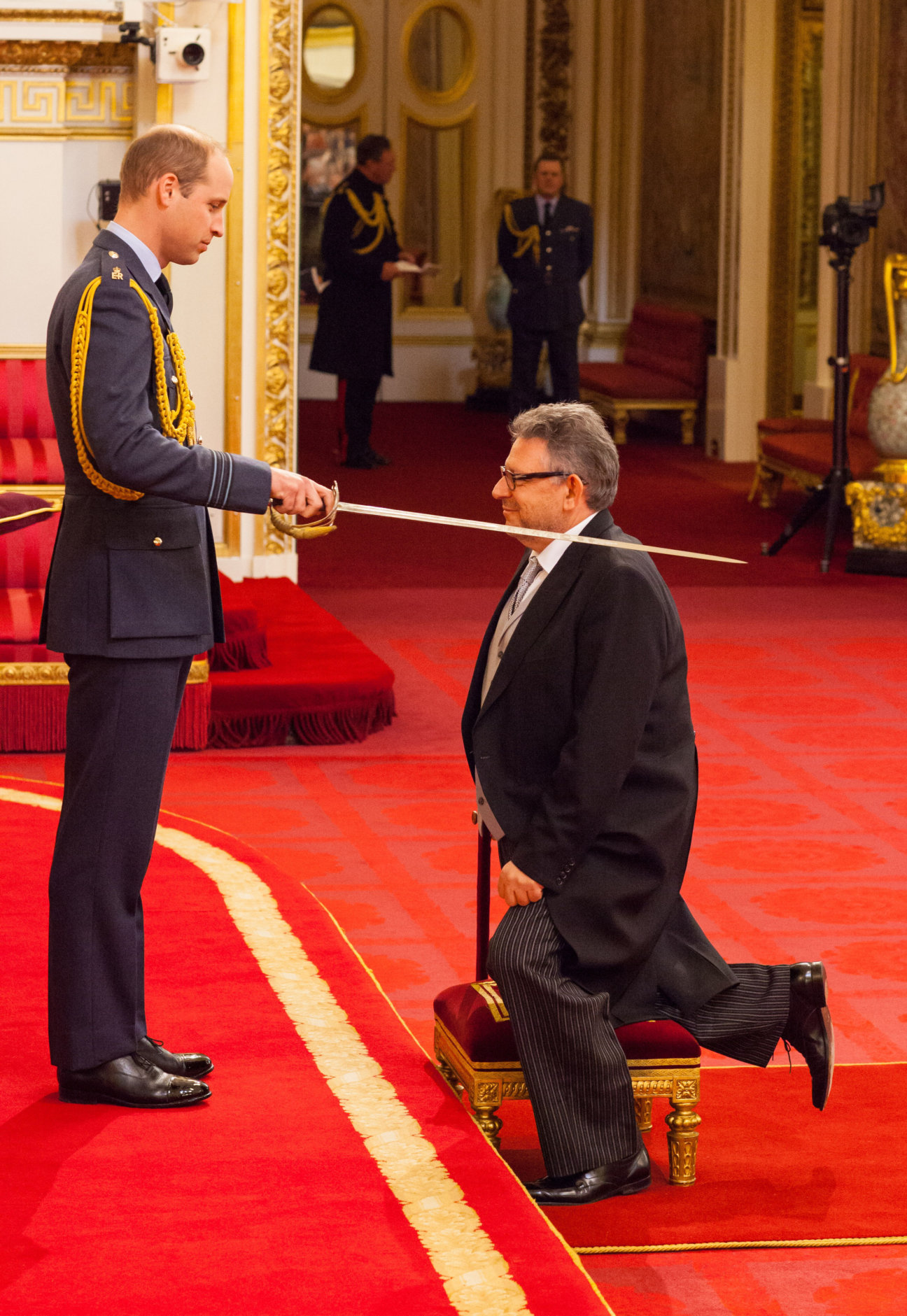 Here’s a picture of Sir Lucian Grainge being Knighted by Prince William ...
