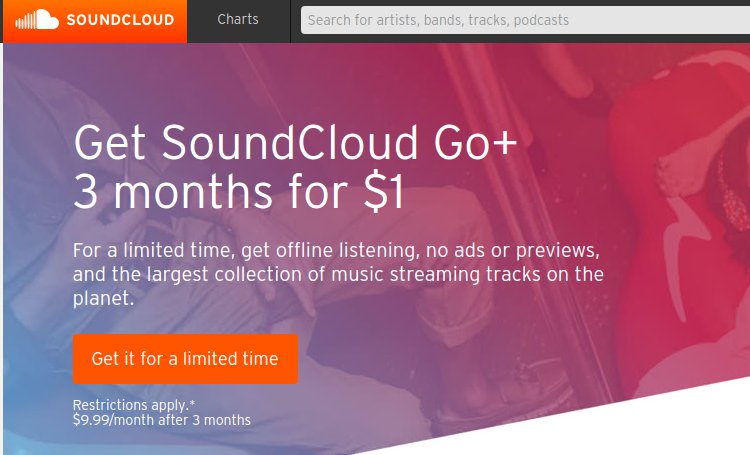 SoundCloud Go goes super-cheap in $1 for three months promotion - Music ...