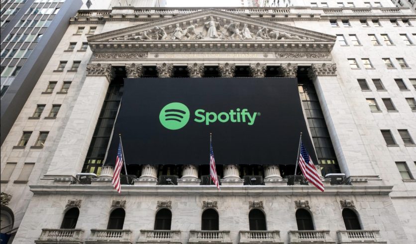 Spotify valued near $30bn as it begins trading on New York Stock ...