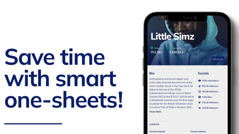 After being acquired by Chartmetric, tech platform Onesheet, which can ...