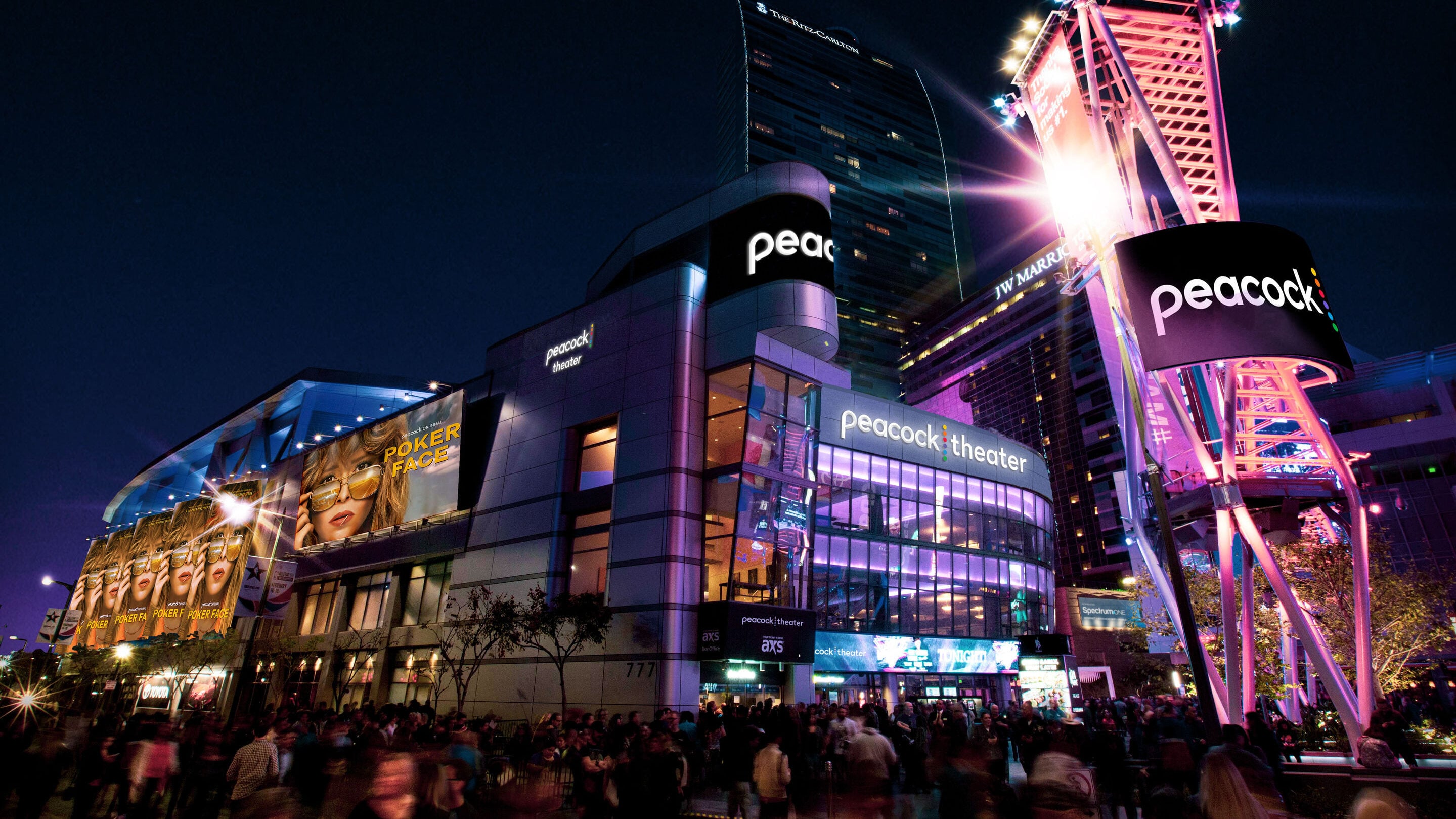 AEG strikes multi-year naming rights deal with Peacock streaming service for L.A. Live’s ...