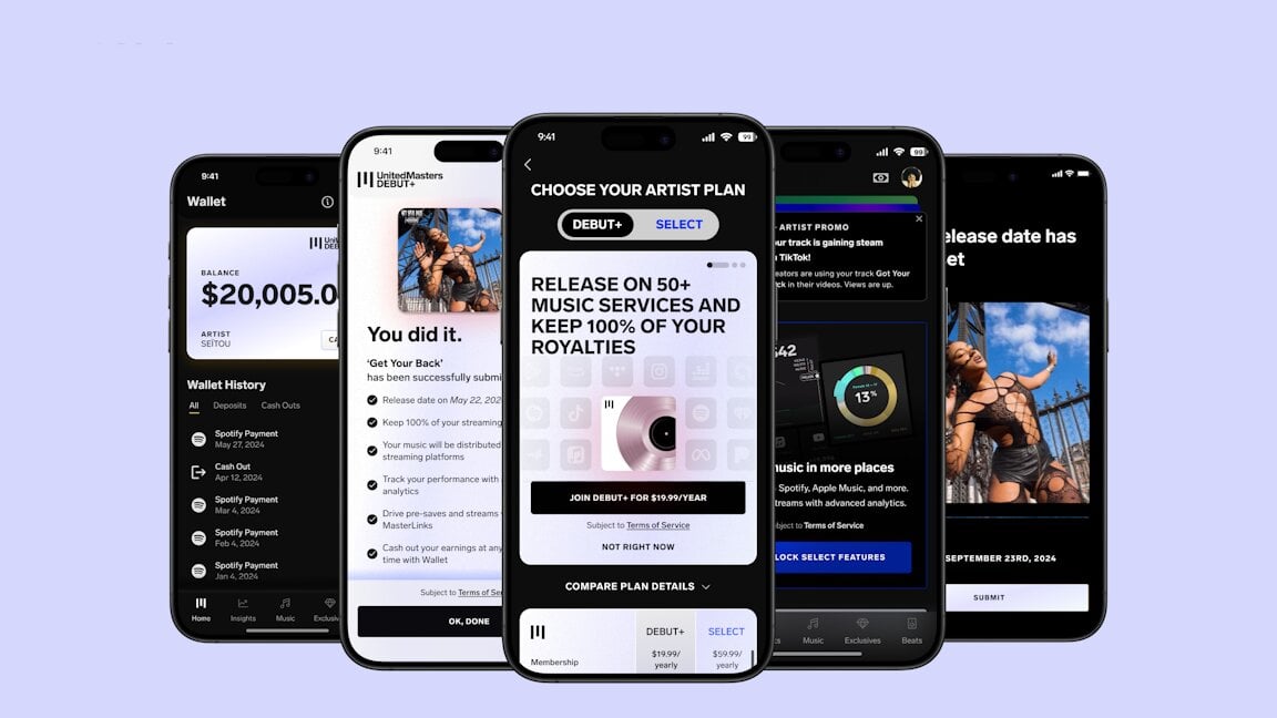UnitedMasters launches new $20-a-year subscription tier that allows artists to keep 100% of ...