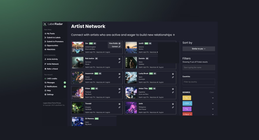 Beatport’s LabelRadar launches collaboration platform ‘Artist Network ...